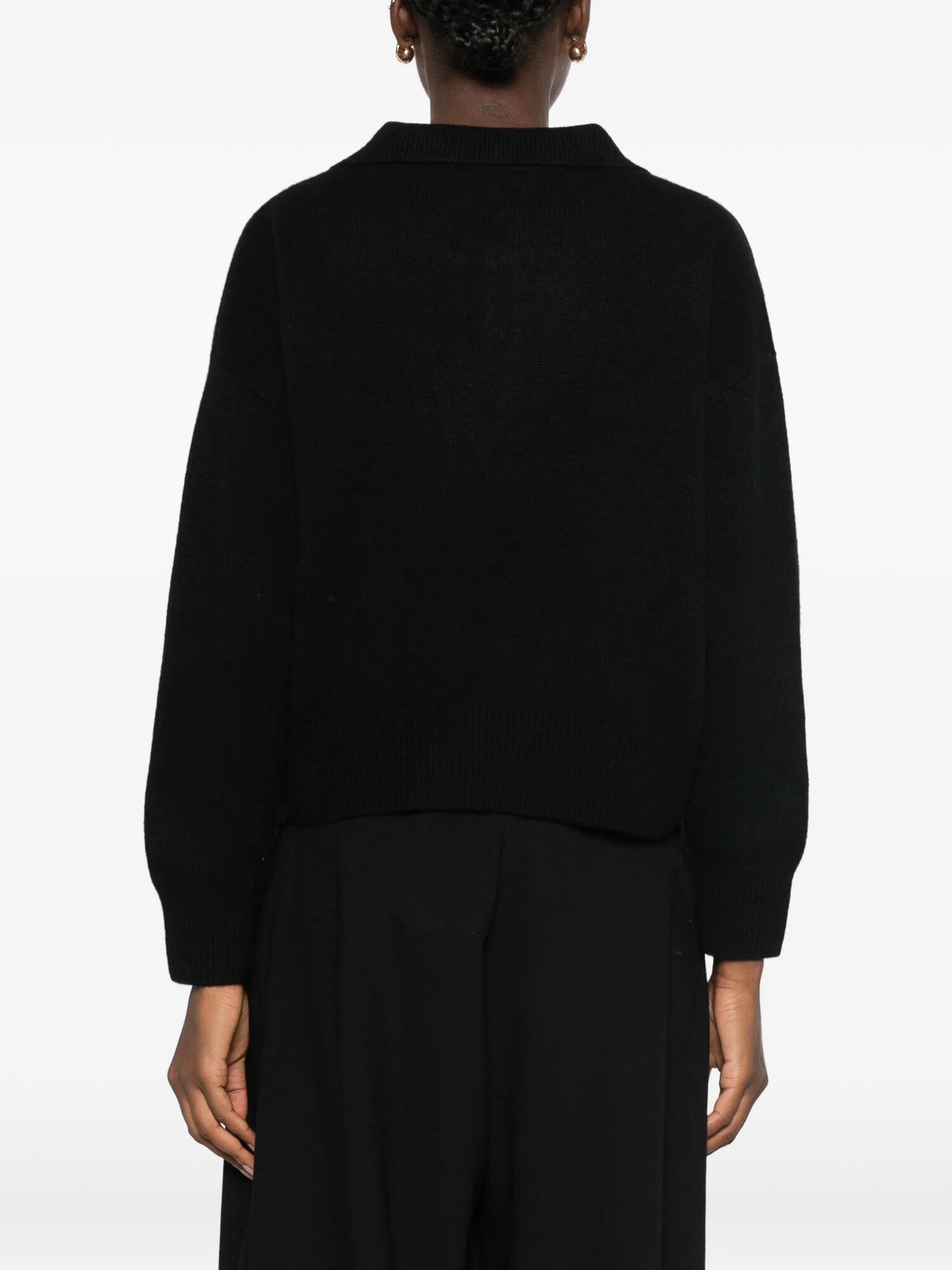 Свитер Soft Goat Polo-collar sweater, размер 44, , black — фото 1