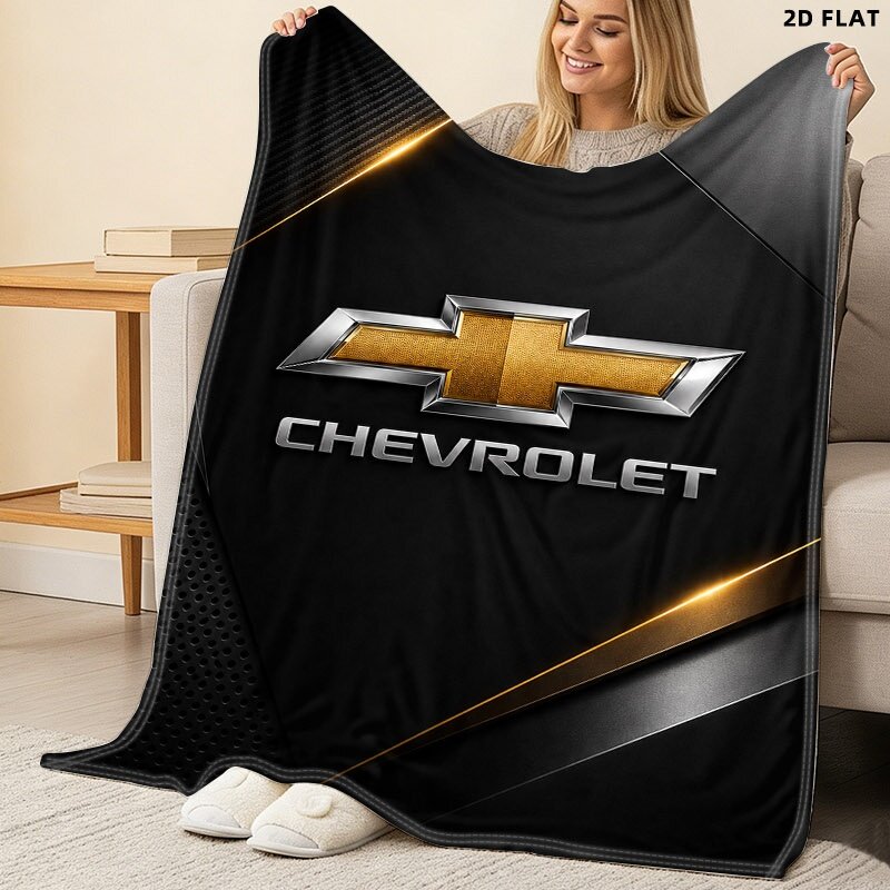Chevrolet плед из флиса с кашемиром