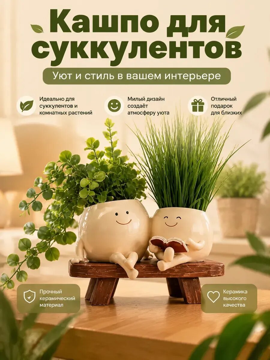 Кашпо для суккулентов，Горшок в виде унитаза