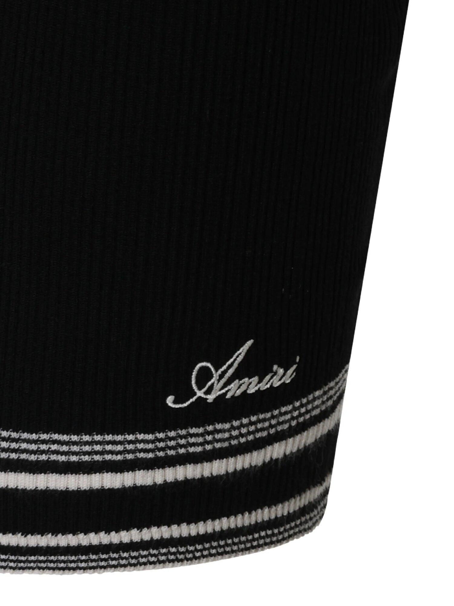 Юбка AMIRI Script knit mini skirt, размер 44, черный — фото 1