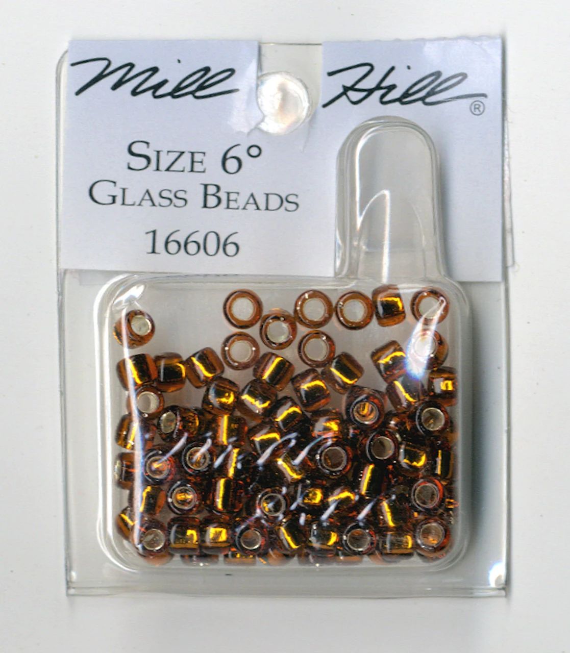 Стеклянный бисер Mill Hill Size 6 Glass Glas Seed Beads 5,2 гр, цвет: 16606