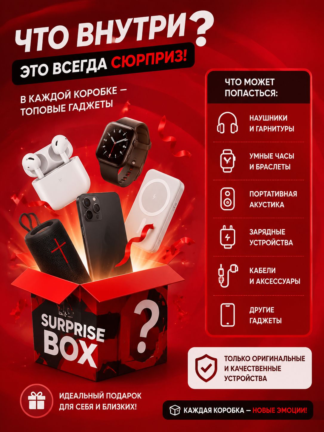 Сюрприз-бокс белый Сюрприз-бокс