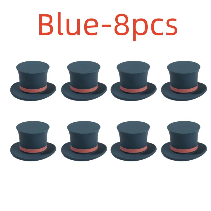 Силиконовая пробка для вина Синий, 44649-Blue-8pcs