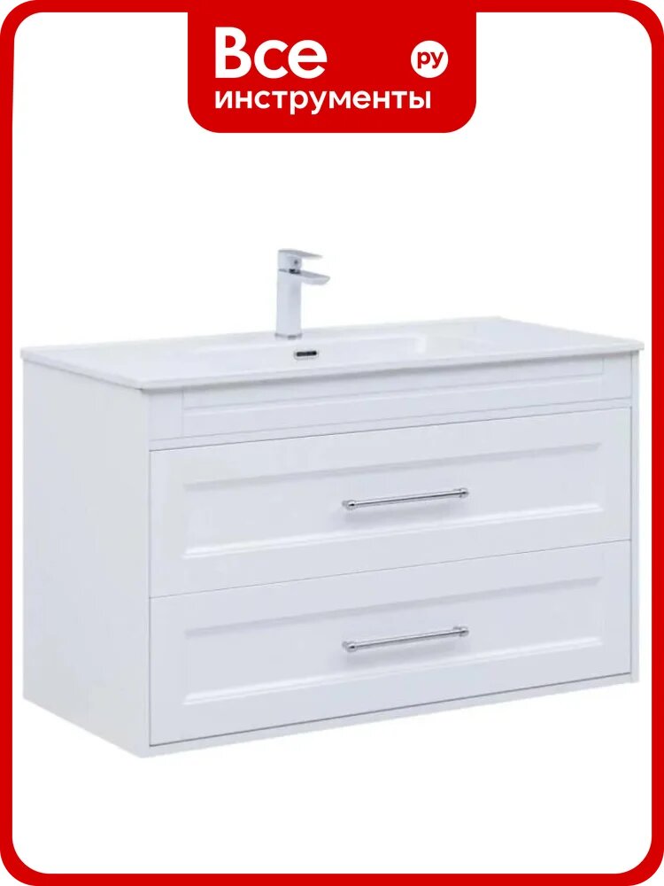 Тумба Aquanet Бостон new 100 цв. белый сатин (306369) 00306369