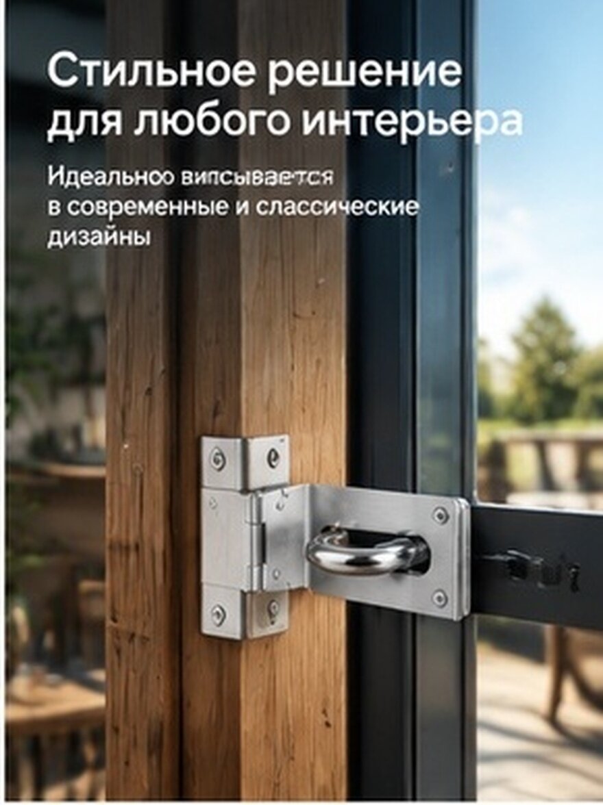 Замок Для Дверей С Петлей На 90 Градусов Подходит Для Раздвижных И Распашных Дверей 8.60X4.80X3.90Cm