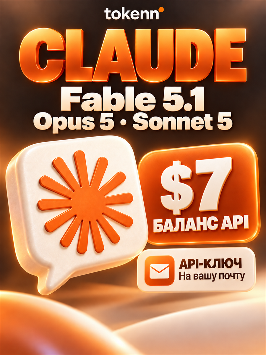 Claude Fable 5.1 / Opus 5 API-ключ | 7 долларов баланса | Индивидуальный доступ
