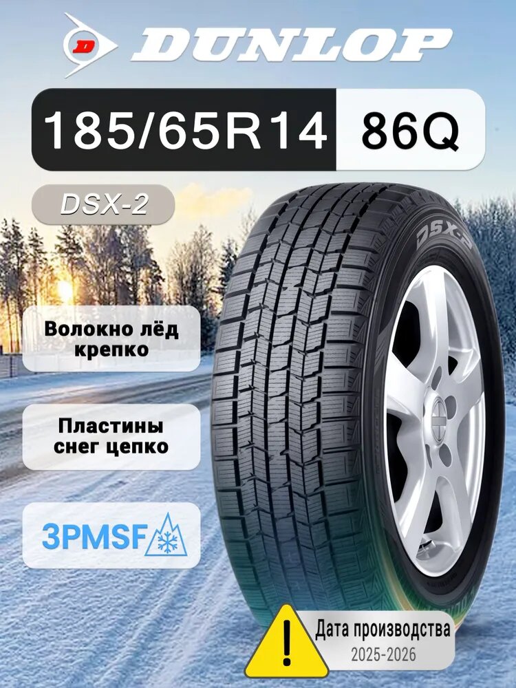 Dunlop DSX-2 Шины зимние 185/65 R14 86Q Нешипованные