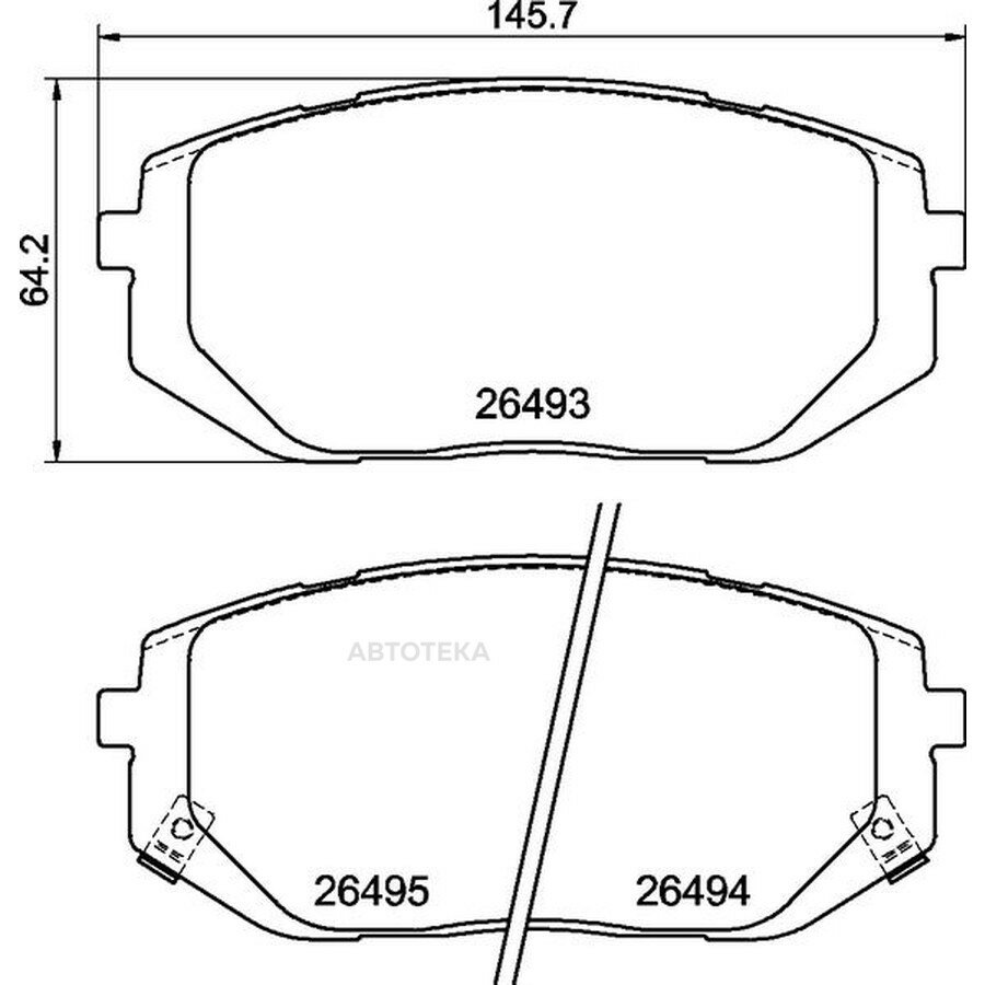 Колодки тормозные HYUNDAI SONATA/TUCSON 19- перед BREMBO P30140