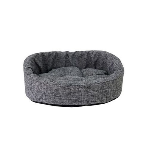 Homepet Wool / Лежак Хоумпет для домашних животных Жаккард Серый, №4 64 х 50 х 18 см
