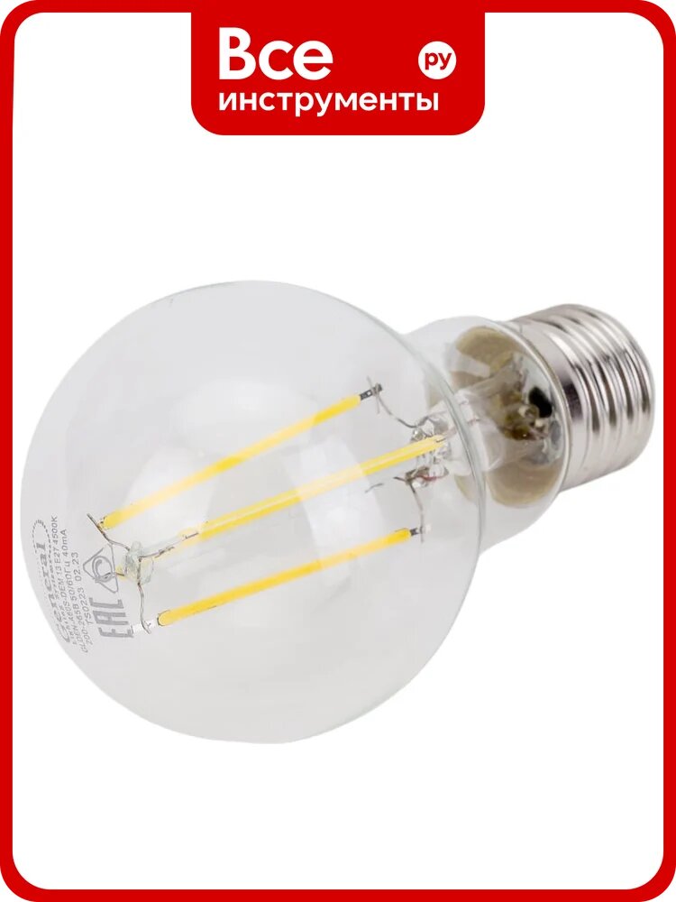 Светодиодная лампа General Lighting Systems FIL Диммируемая A60S-13W-E27 686600