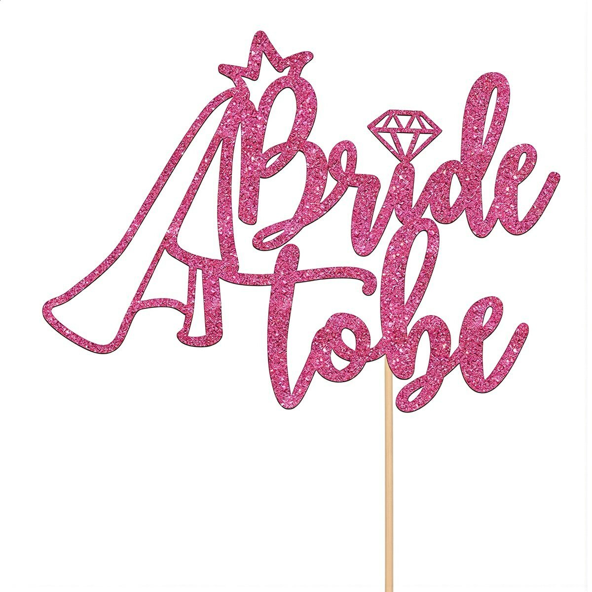Топпер для торта Bride to be золотой глиттер, декор для свадебной девичника, помолвочной вечеринки, праздничного оформления свадебного стола с эффектом сияния