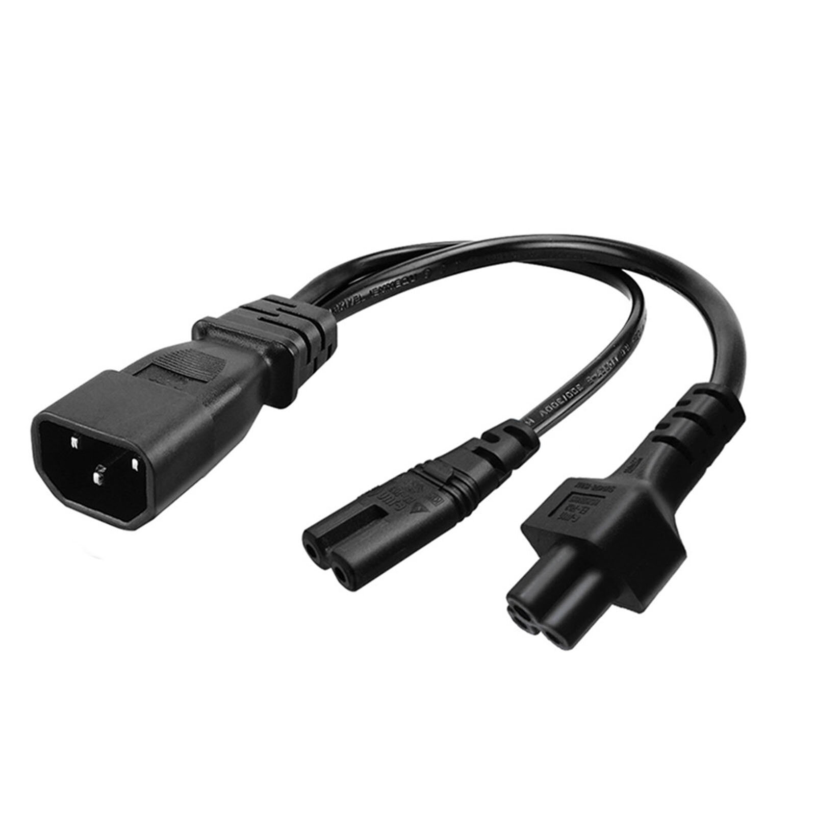 Кабель IEC320 C14 на C5+C7, адаптер питания