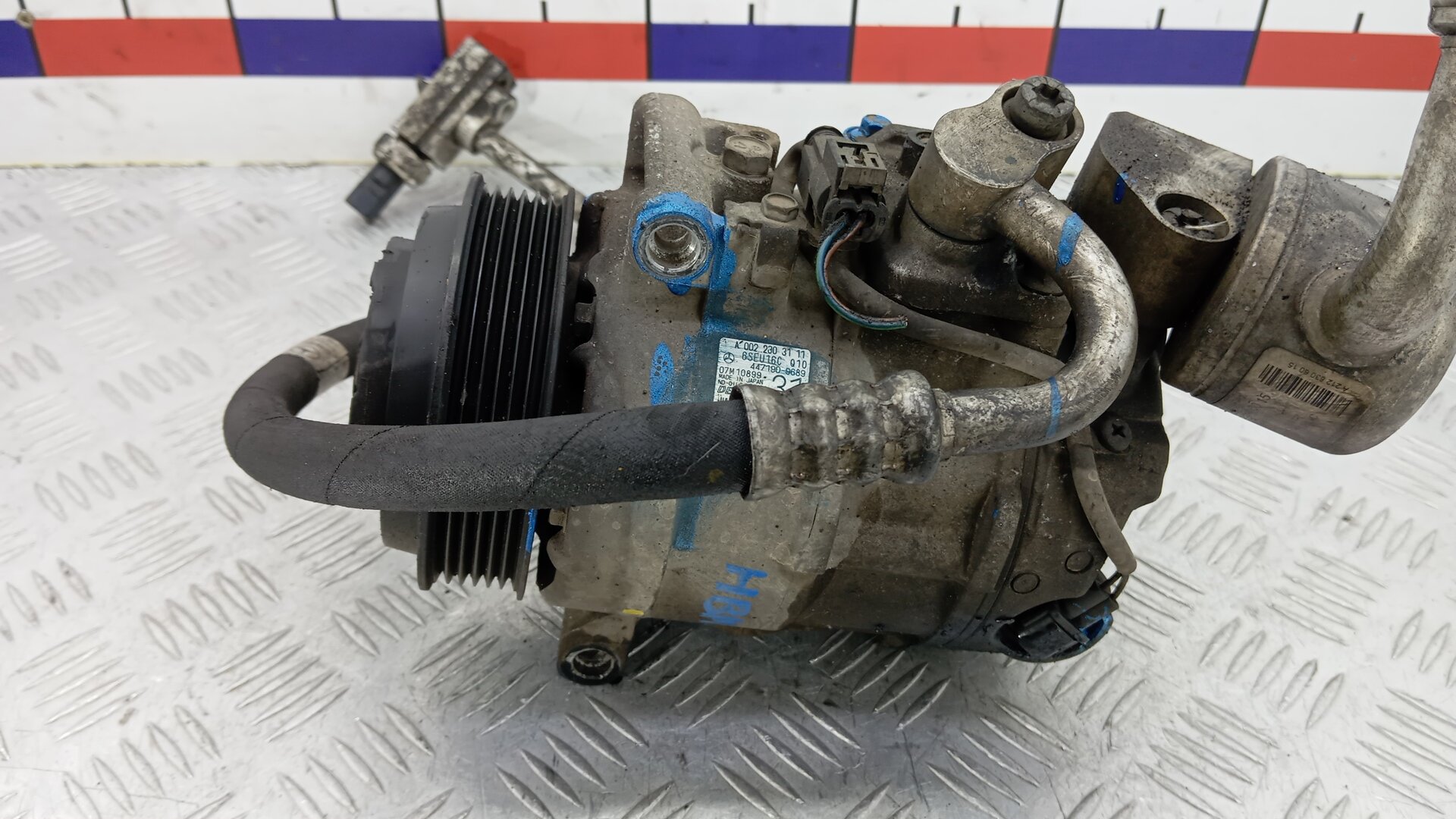 Компрессор кондиционера дизельный MERCEDES BENZ E-CLASS W212, Номер 447190-9689