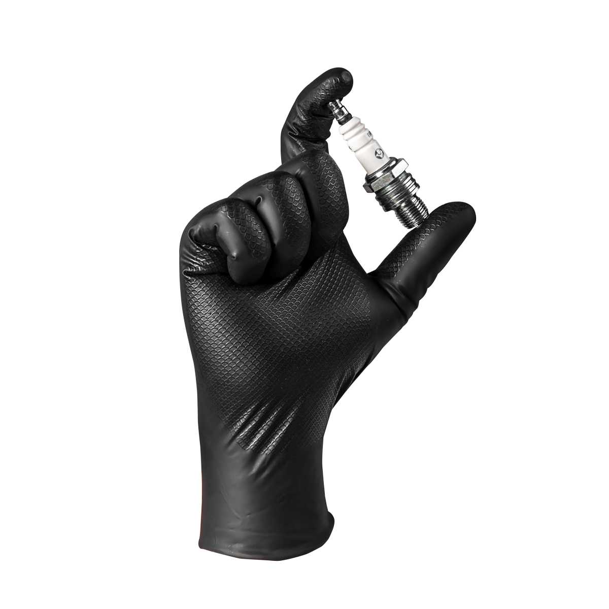 Jeta Safety Ультрапрочные нескользящие нитриловые перчатки 50 шт (25 пар), р. S/7, 240 мм, 0,22мм, NATRIX-50BL-07