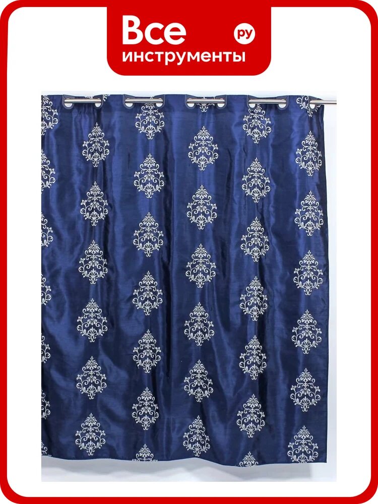 Штора для ванной комнаты Bath Plus 180х200 Dark Blue Effect AE1405 LC1405