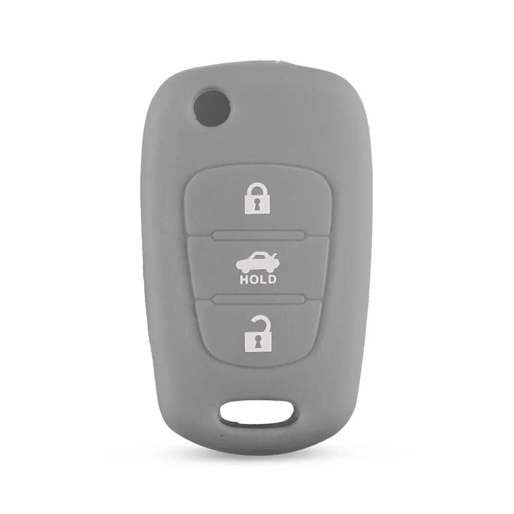KEYYOU 3BTN силиконовый чехол для ключей от машины для Kia RIO K2 K5 Sportage Sorento для Hyundai i20 i30 i35 iX20 iX35 Solaris Verna