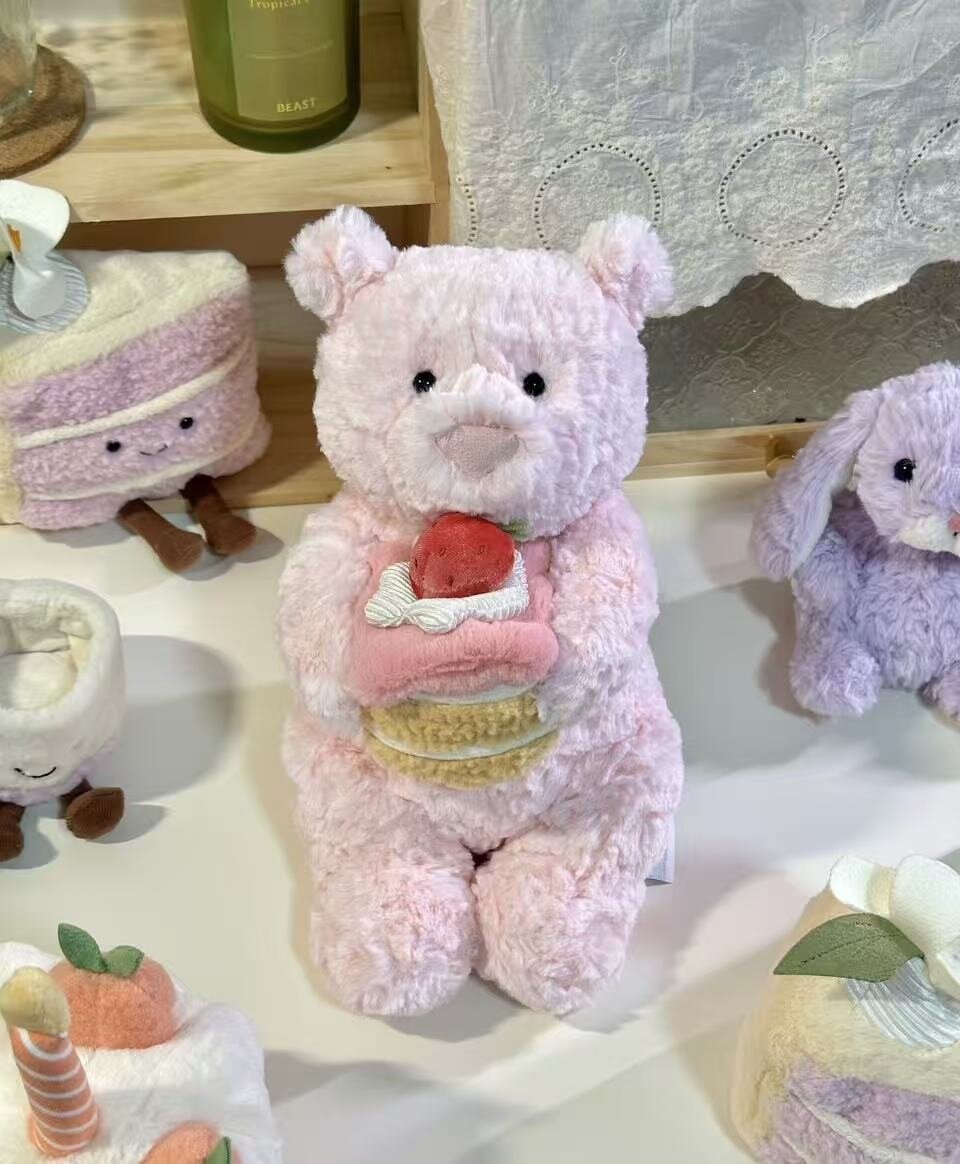 Британские плюшевые игрушки в стиле Jellycat Серия медведей Барселона и дракона Матча Милые животные куклы подарок на