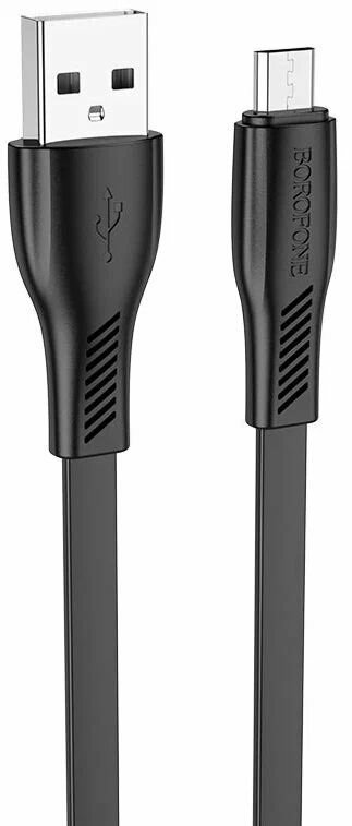 Кабель USB Micro USB BX 24 1м 2.4A черный BOROFON