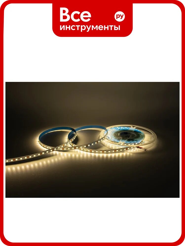 Светодиодная лента Сириус А 12В 2835(120LED) IP20 9,6Вт 4000К 5м SLS-12V-IP20-9,6W-2835-4K-5m