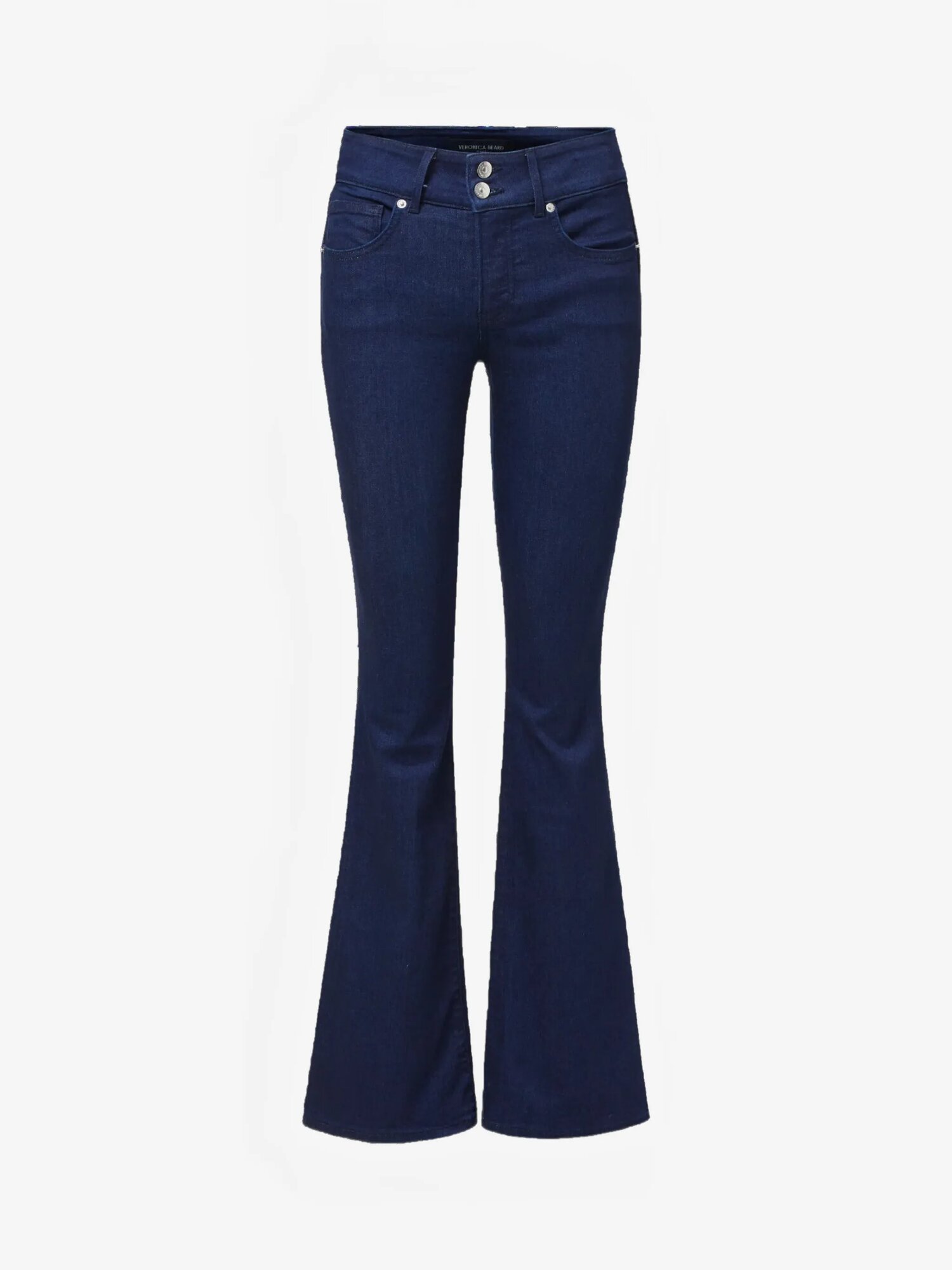 Джинсы Veronica Beard Beverly mid-rise flared jeans, размер 26, синий — фото 1