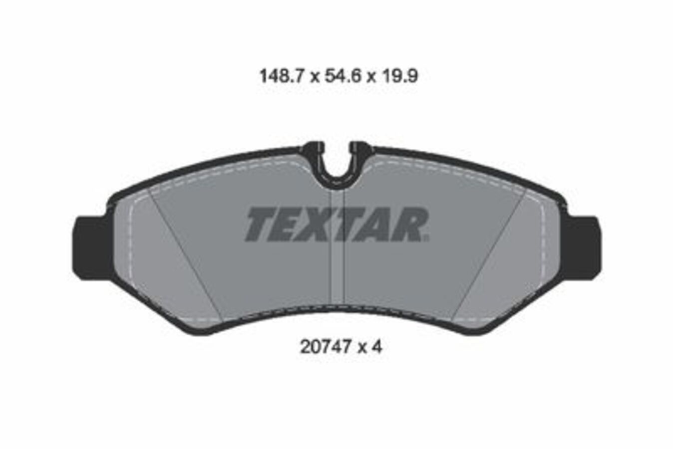 Колодки Зад. mercedes Sprinter 18 > (TEXTAR 2074701)