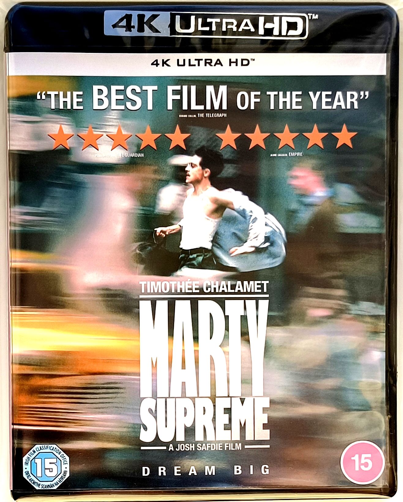 4K Ultra HD Blu-ray. Марти Великолепный. Фильм 2025 года. Драма.