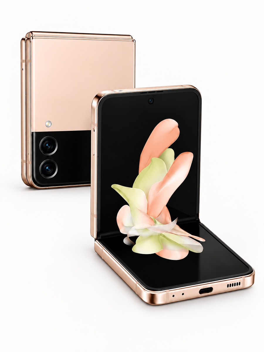 Смартфон Samsung Galaxy Z Flip4 5G 8/128 ГБ, складной, золотой, NFC
