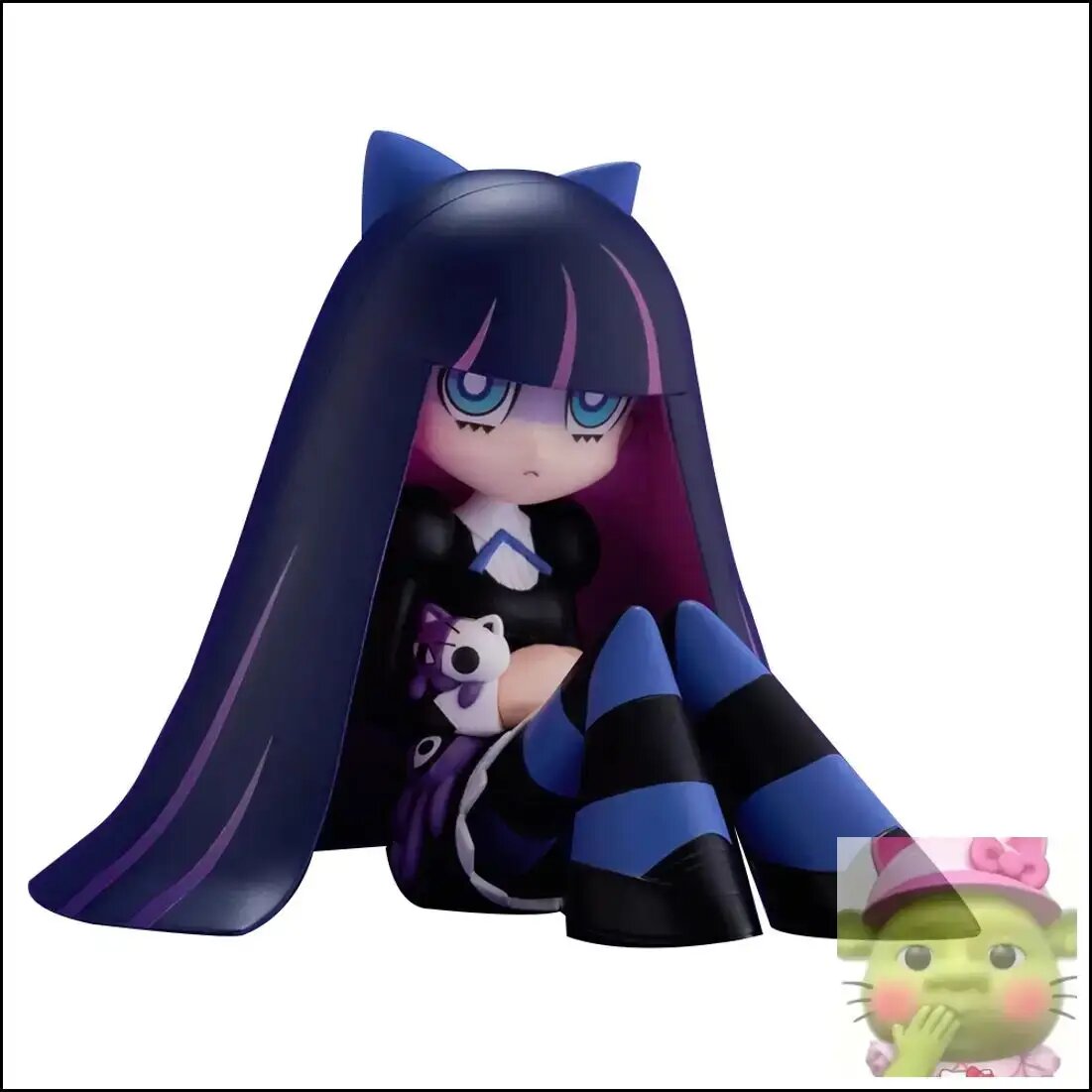 Фигурка из аниме Panty & Stocking with Garterbelt/Stocking-Repent Ver figure (8см,1 шт.)cute Q Version action figure, игрушки, Настольные украшени