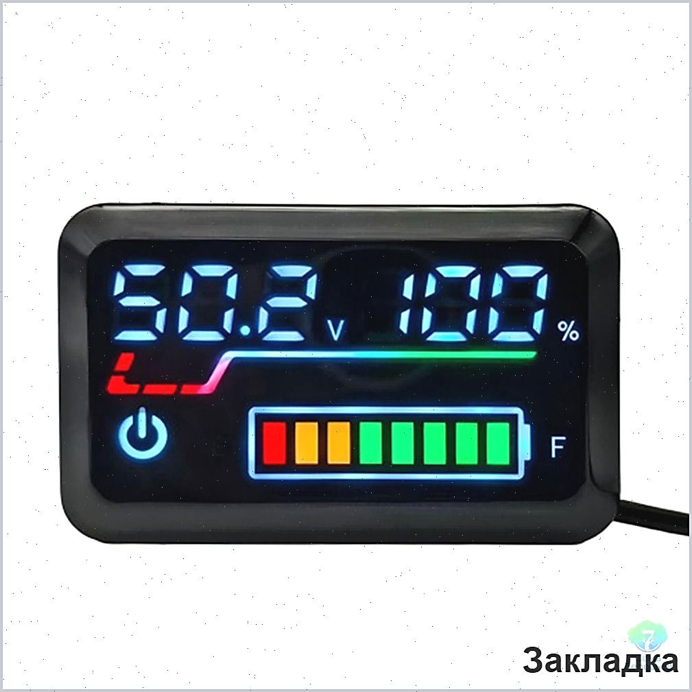 Цифровой индикатор уровня заряда аккумулятора для мотоцикла и электроскутера 48-72 В, точный дисплей напряжения для электровелосипедов и электротранспорта