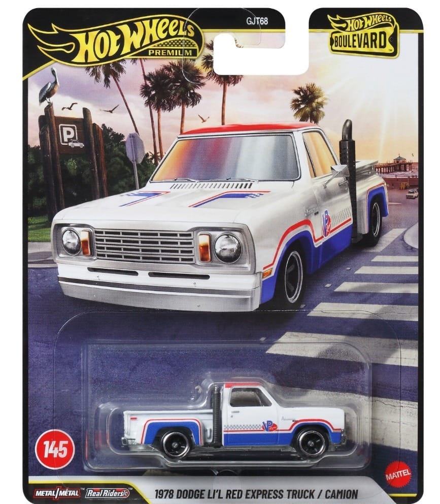 Игрушечная машинка Hot Wheels Boulevard 1978 Dodge Li'l Red Express Truck JHW27, 1:64, красный