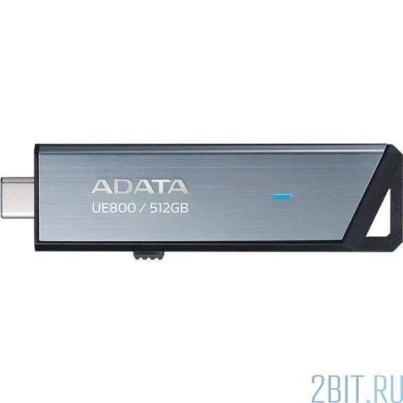 Флеш Диск A-DATA 512Gb Type-C UE800 AELI-UE800-512G-CSG USB3.2, серебристый