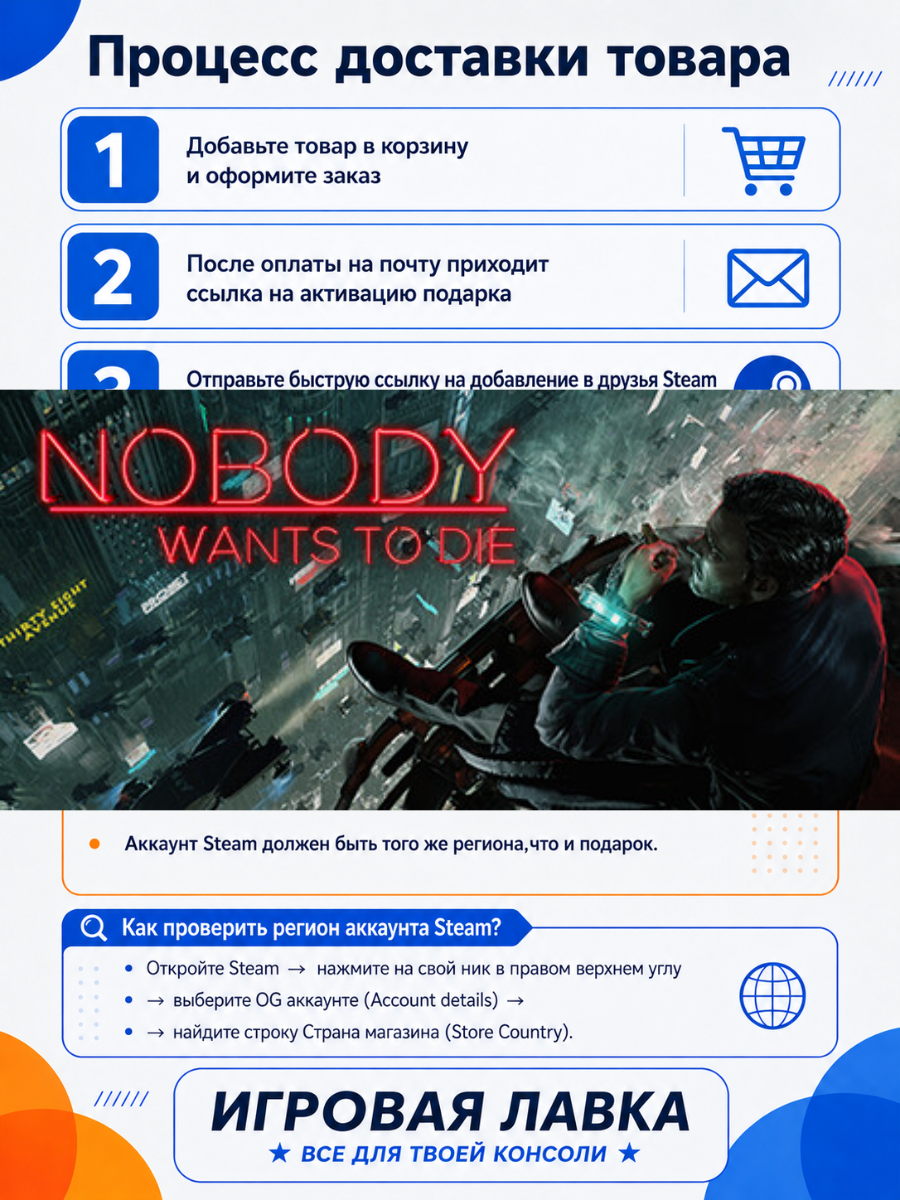 Nobody Wants to Die для Steam PC (ПК), Китай | Подарком | Steam Gift