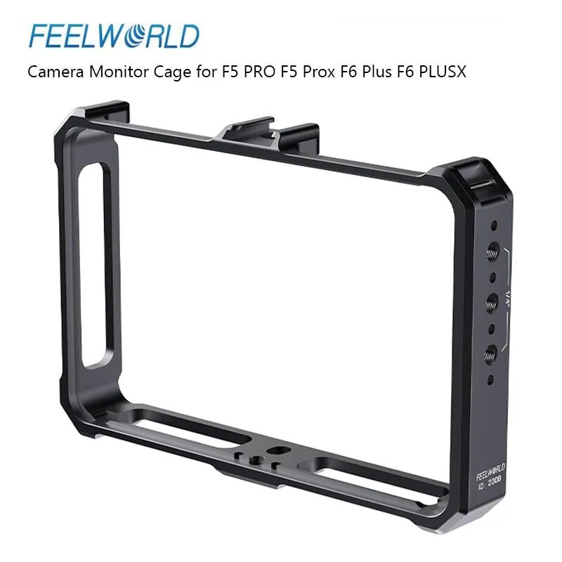 Клетка для монитора FEELWORLD 2008, цельный алюминиевый сплав, для F5 PRO, F5 Prox, F6 Plus, F6 PLUSX, многофункциональные интерфейсы расширения