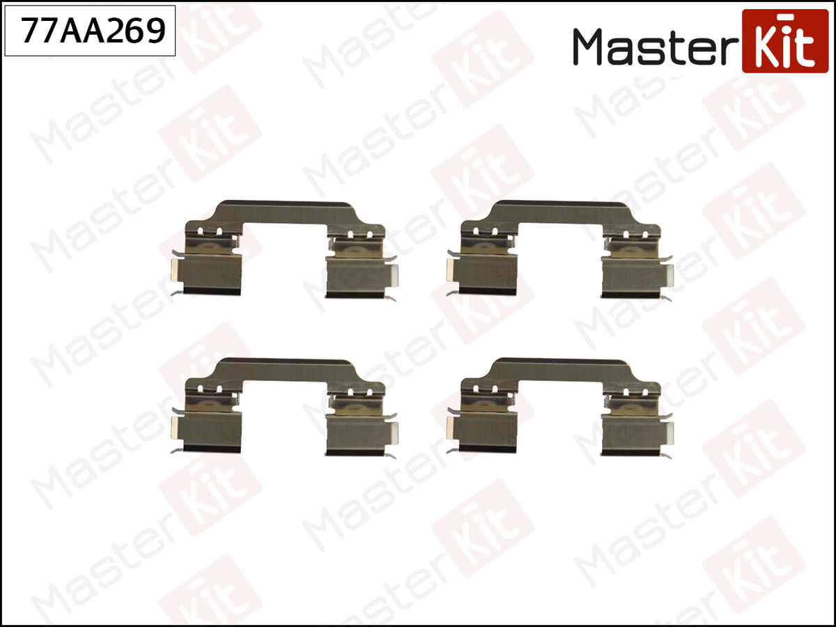 Комплект Установочный Колодок Тормозных Renault Kangoogrand Kangoo (Kw0 1) 2008 - (MASTERKIT 77AA269)