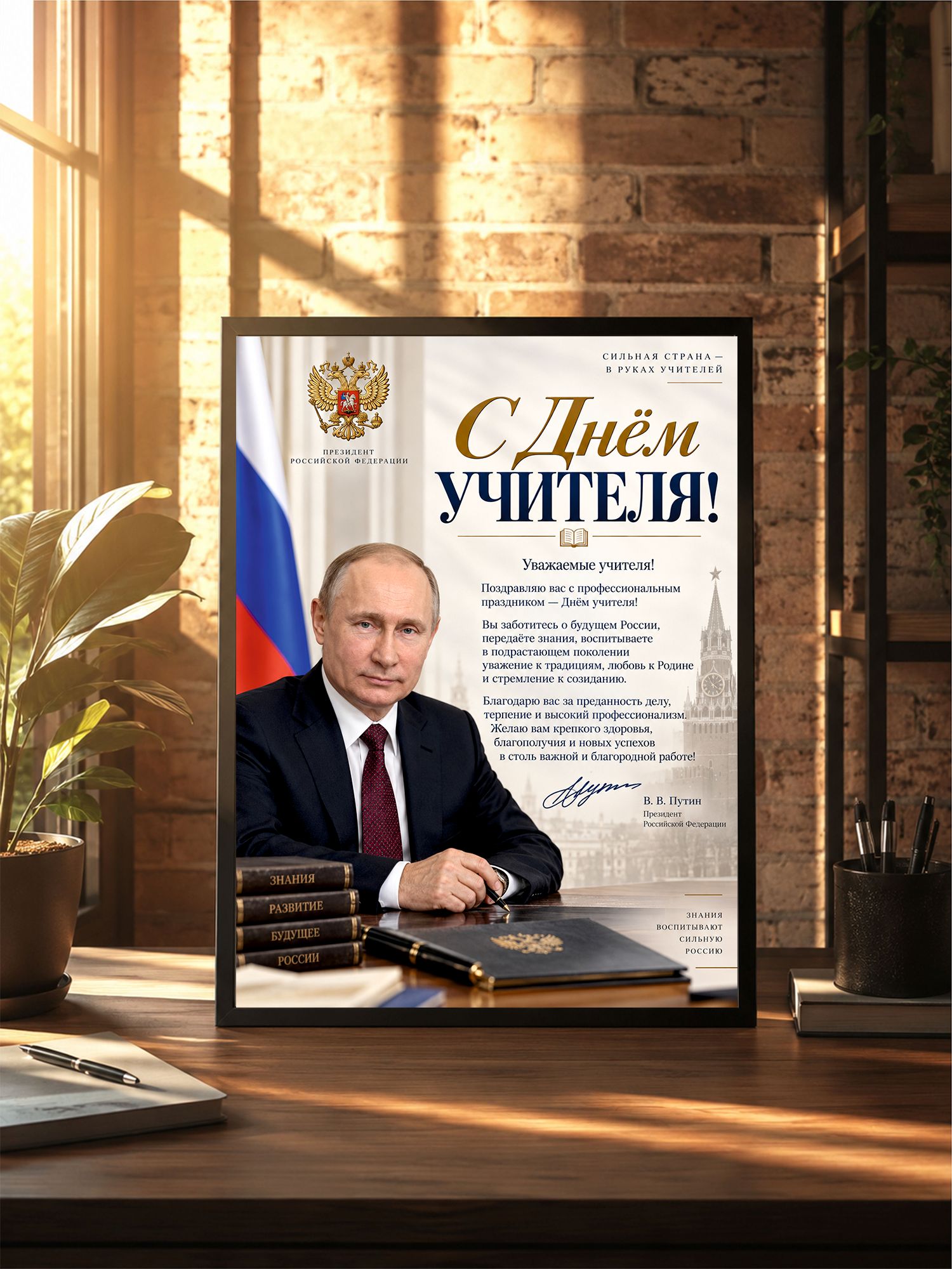 Постер С днём учителя. — фото 1