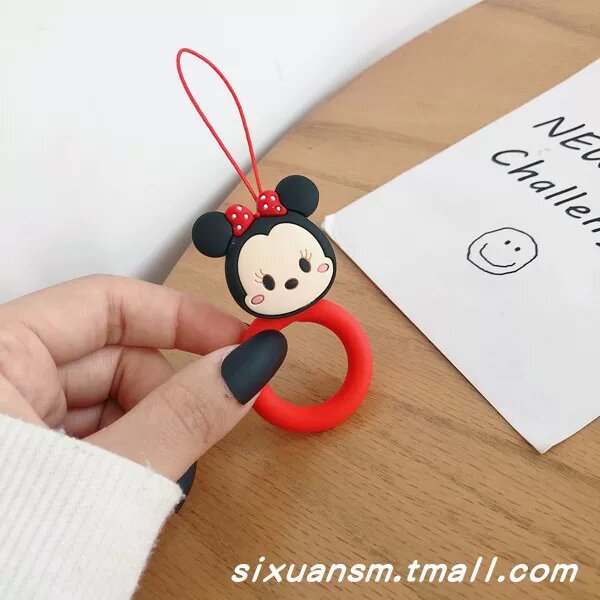 Минни Мышка Толстый Силиконовый Обруч Для Телефона, Наушников, Ключей, USB Аксессуаров