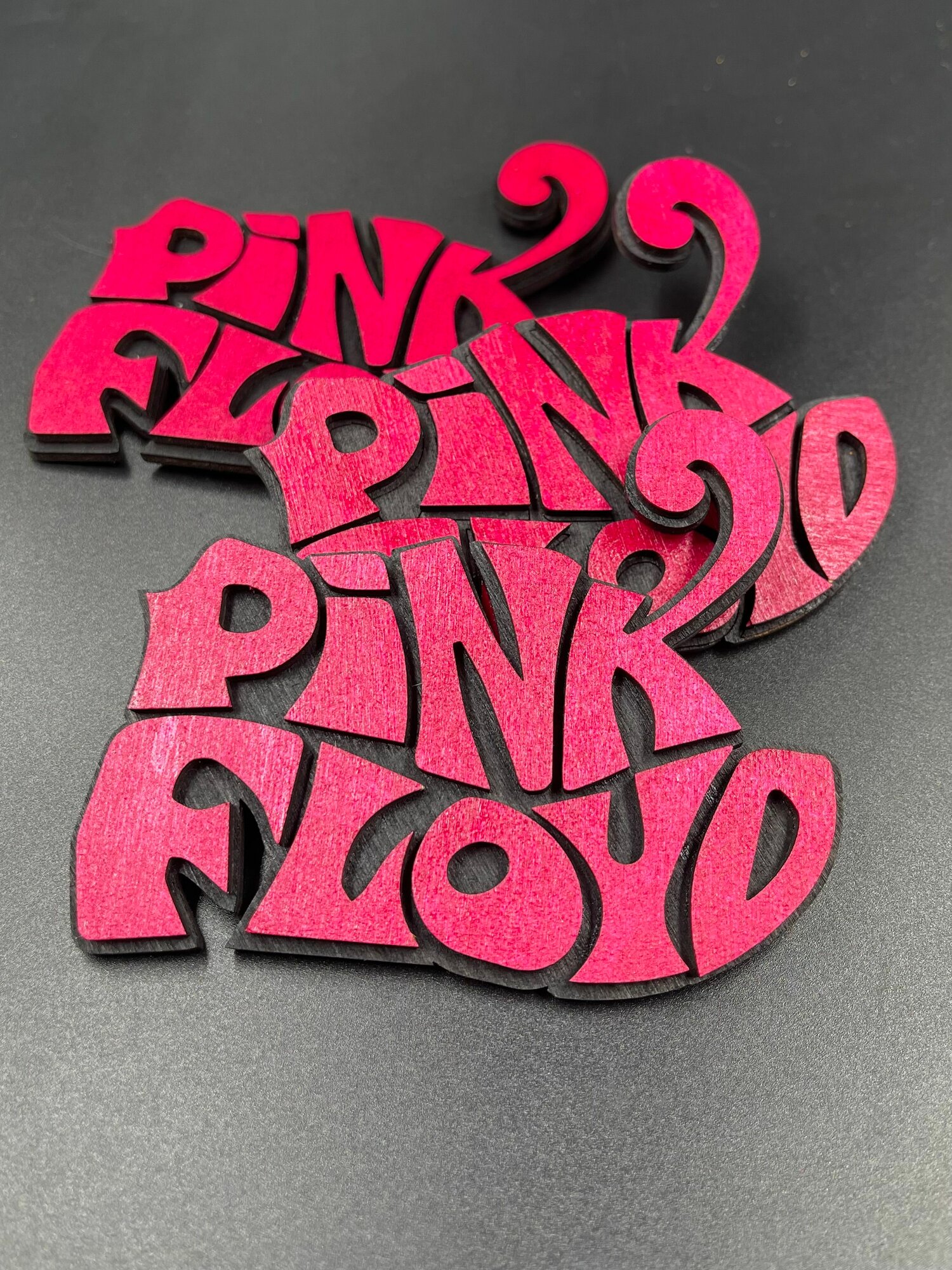 Деревянный магнит Pink Floyd/ магнит на холодильник ручной работы, 2х-слойный.