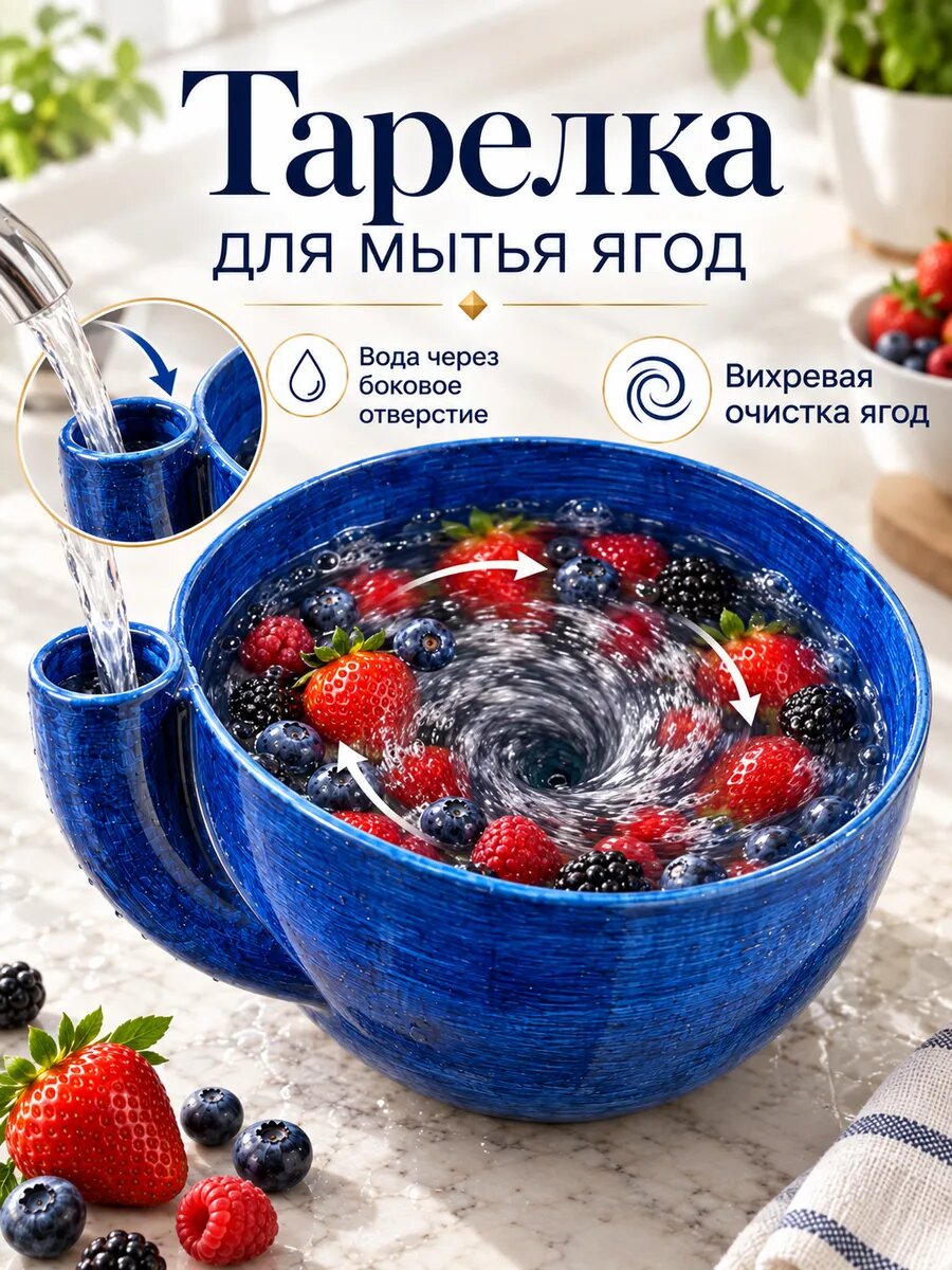 Тарелка для мытья ягод