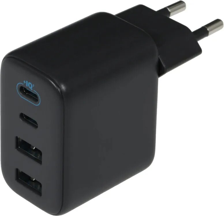 Сетевое зарядное устройство ANKER Zolo, 2xUSB-A, 2xUSB-C, 50Вт, 3A, черный