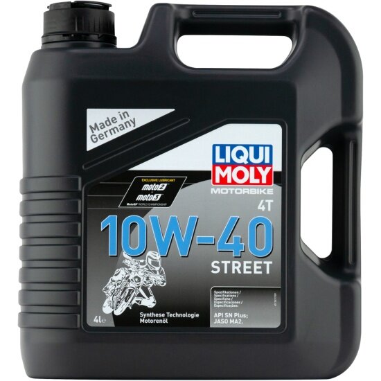 Моторное масло Liqui Moly Motorbike 4T Street 10W-40 HC-синтетическое 4л