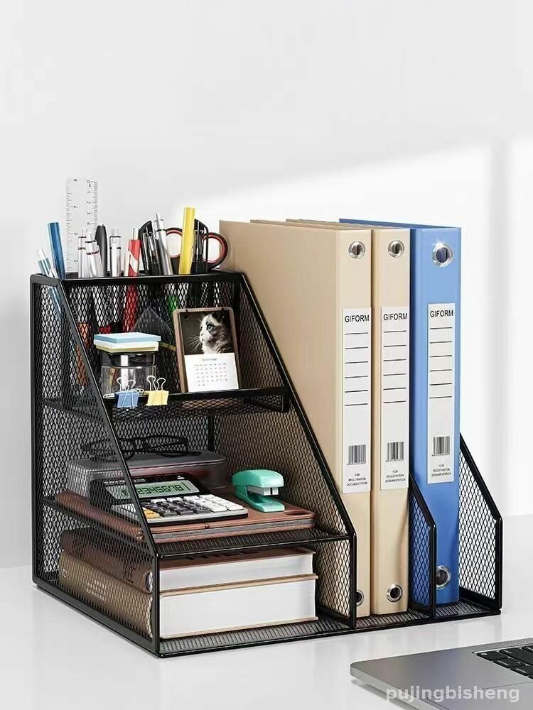 Эксклюзивный металлический лоток для систематизации офисных документов формата А4, обеспечивающий многоуровневое хранение
