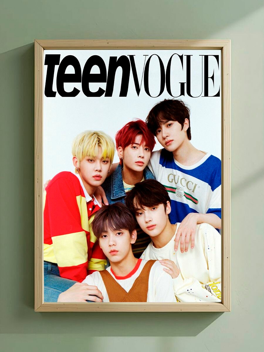 Постер, плакат на стену TXT K-pop группа (А3)