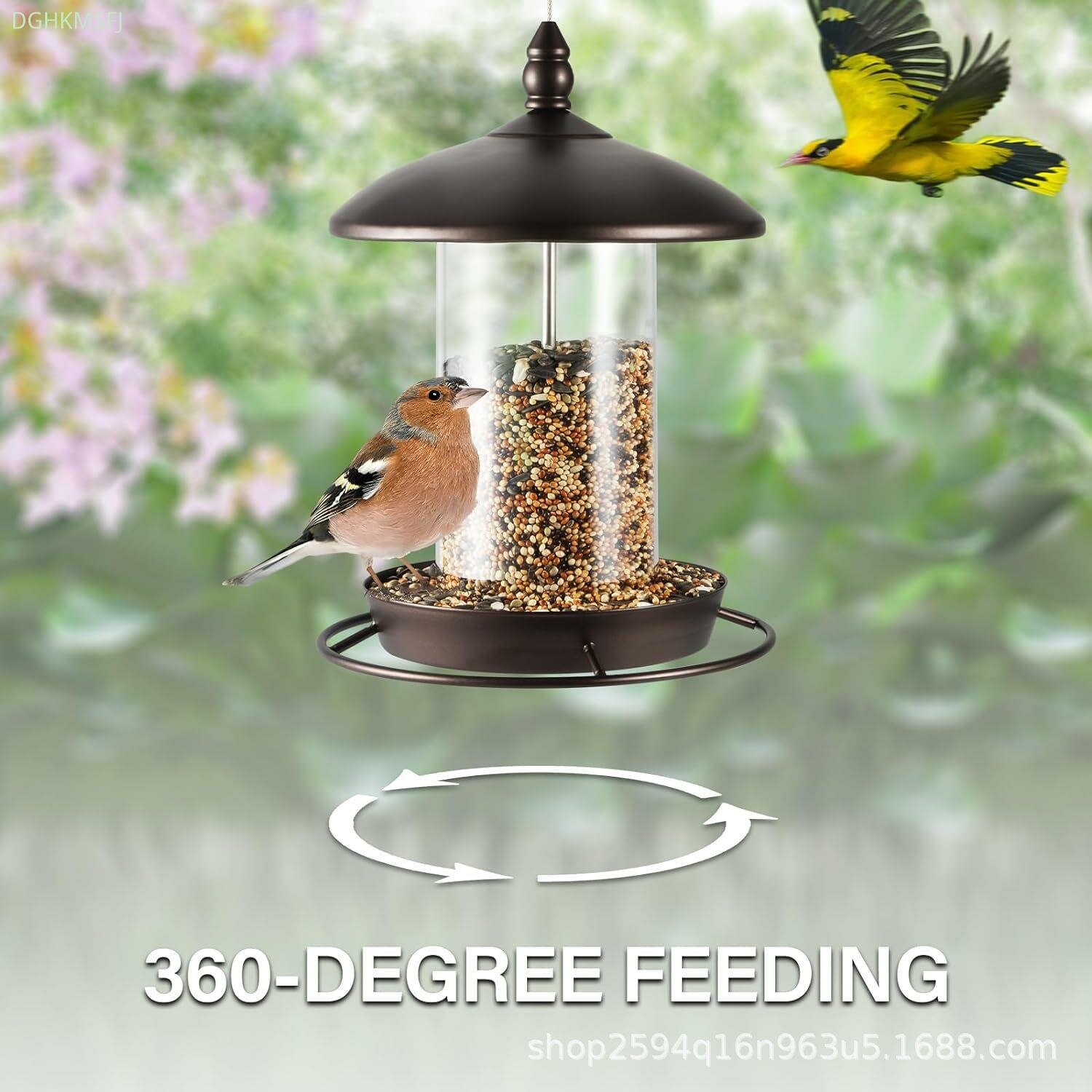 Оборудование для кормления птиц Anti-squirrel bird feeder - это подвесное стоячее устройство для кормления птиц в саду на открытом воздухе