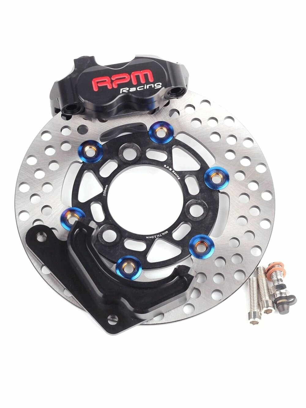 Тормозной комплект RPM Racing 200 мм для Honda Dio (AF18/27/28/34/35/36) — передний двухпоршневой суппорт и плавающий диск
