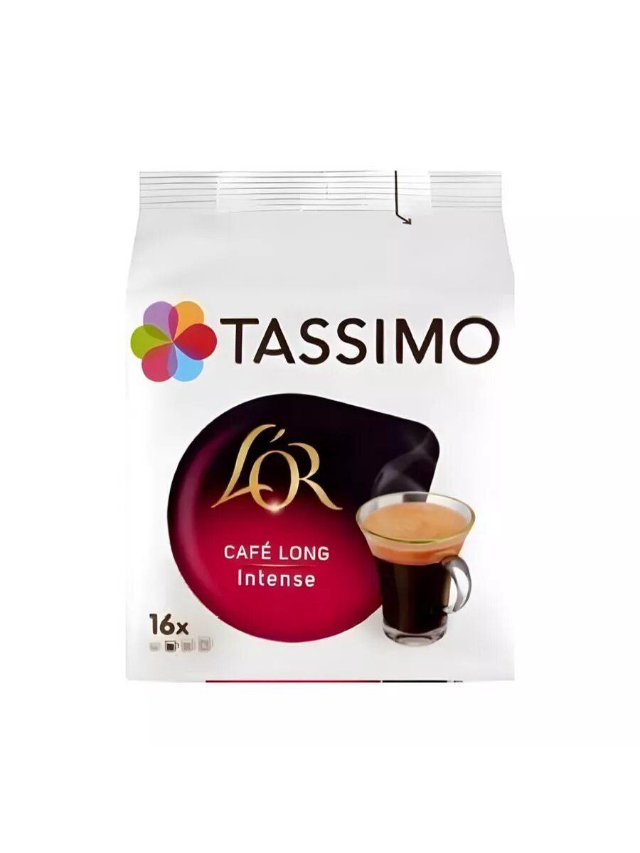 Кофе в капсулах L'OR Tassimo Cafe Long Intense, 16шт