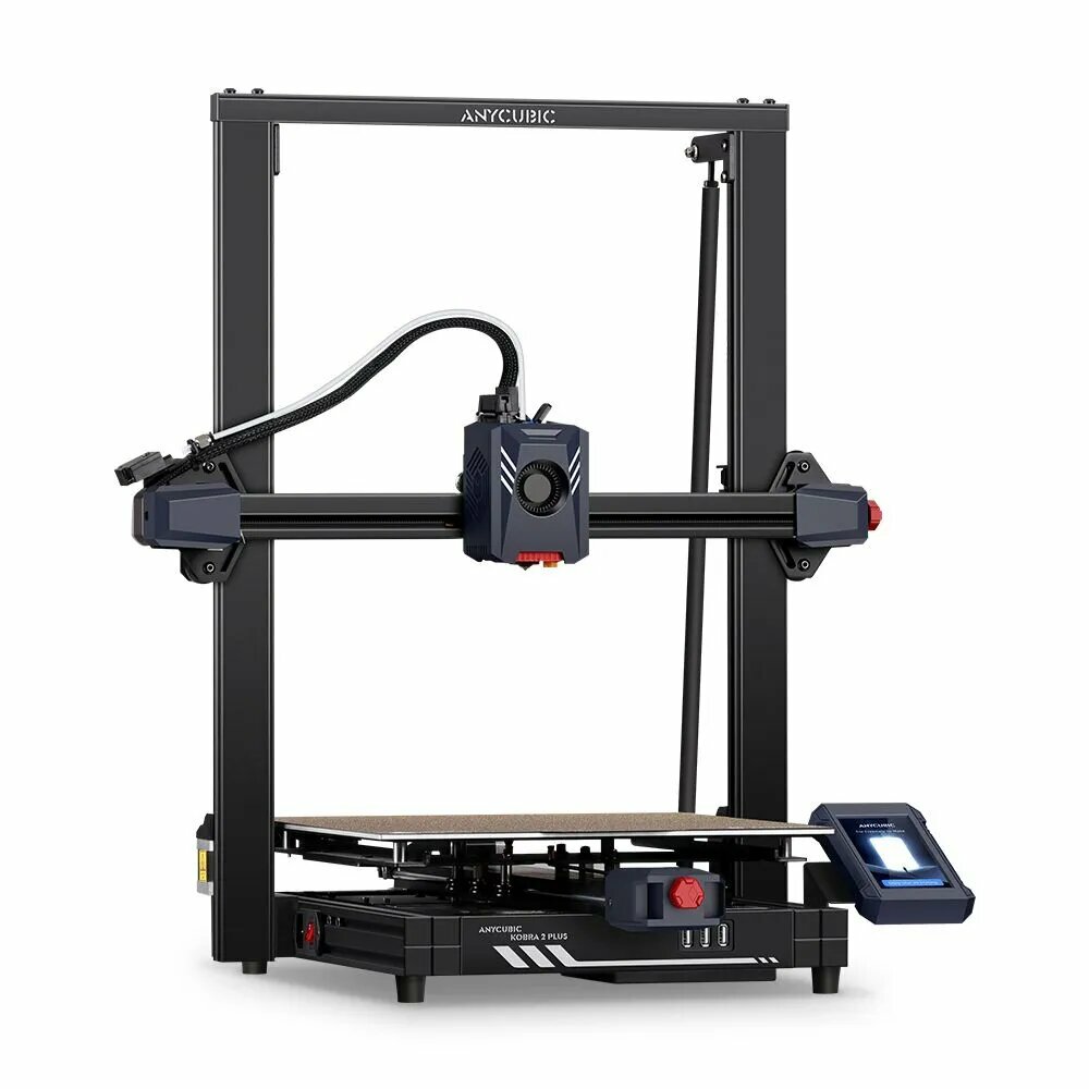 3D-Принтер Anycubic "Kobra 2 Plus", черная, FDM, ABS/PETG/PLA/TPU, дисплей, USB