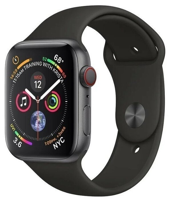 Watch S4 Cellular 40mm Space Grey Stainless Steel Case with Sport Band (A pple Watch)