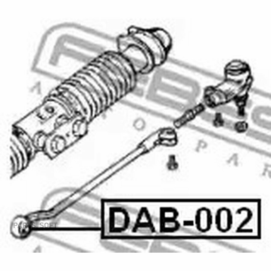 Сайлентблок рулевой тяги Daewoo Nexia, Chevrolet Lanos 97- \ FEBEST DAB-002 FEBEST DAB002 | цена за 1 шт