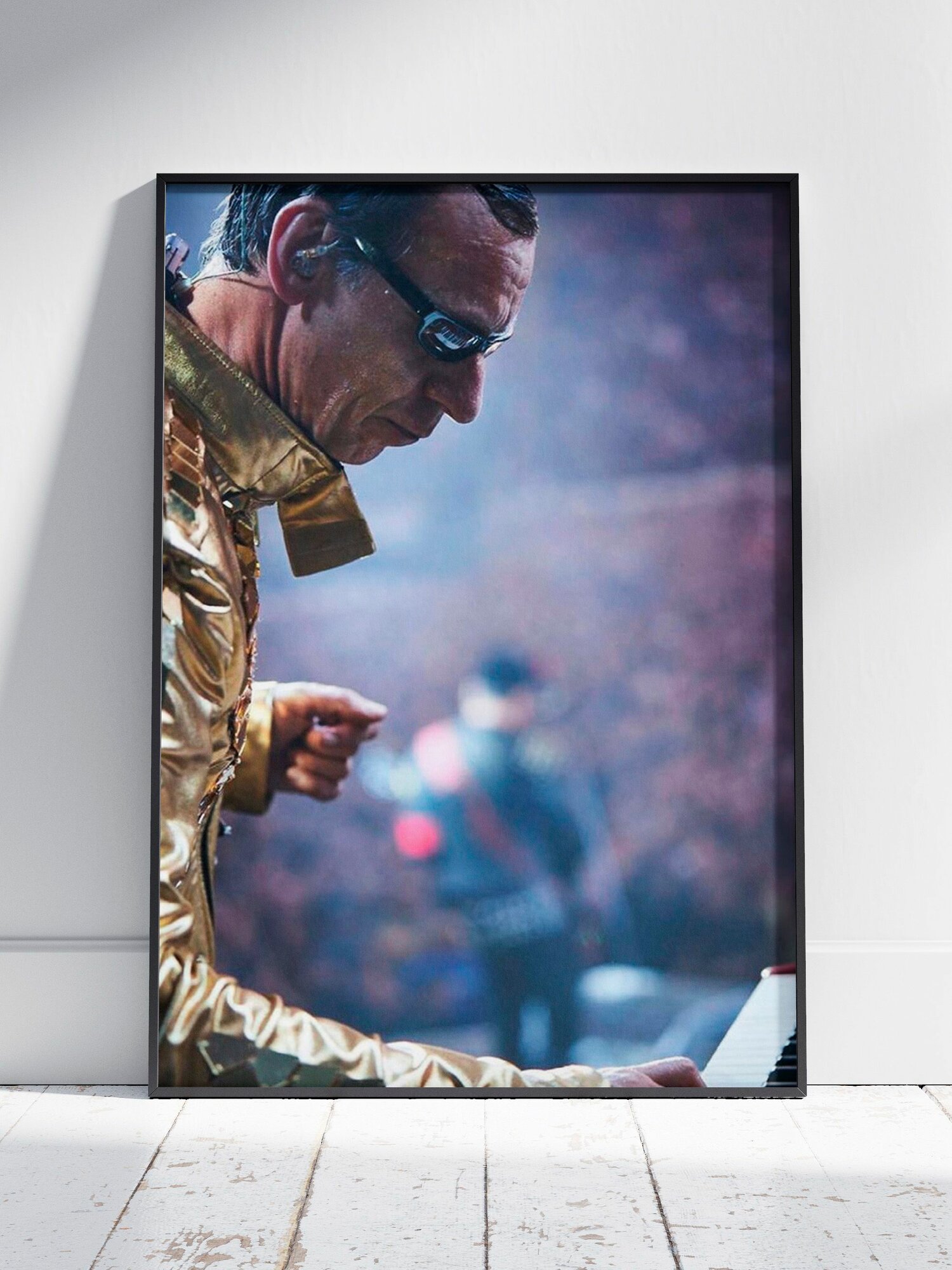 Плакат на стену для интерьера Rammstein (Кристиан Лоренц - Christian Flake Lorenz 4) - Постер по музыке и артисту формата A4 (21x30 см)
