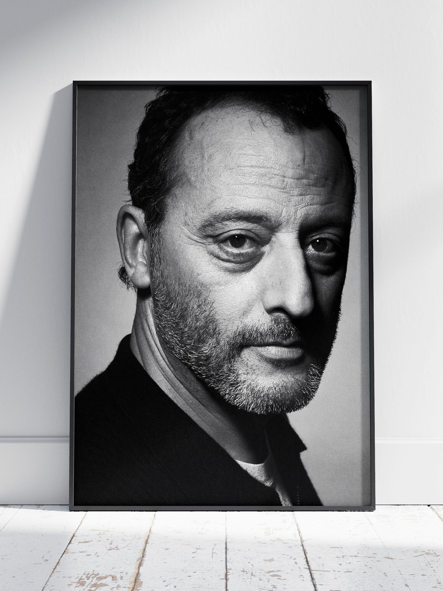 Плакат на стену для интерьера Жан Рено (Jean Reno 1) - Постер по актеру фильма, кино, сериала формата A4 (21x30 см)
